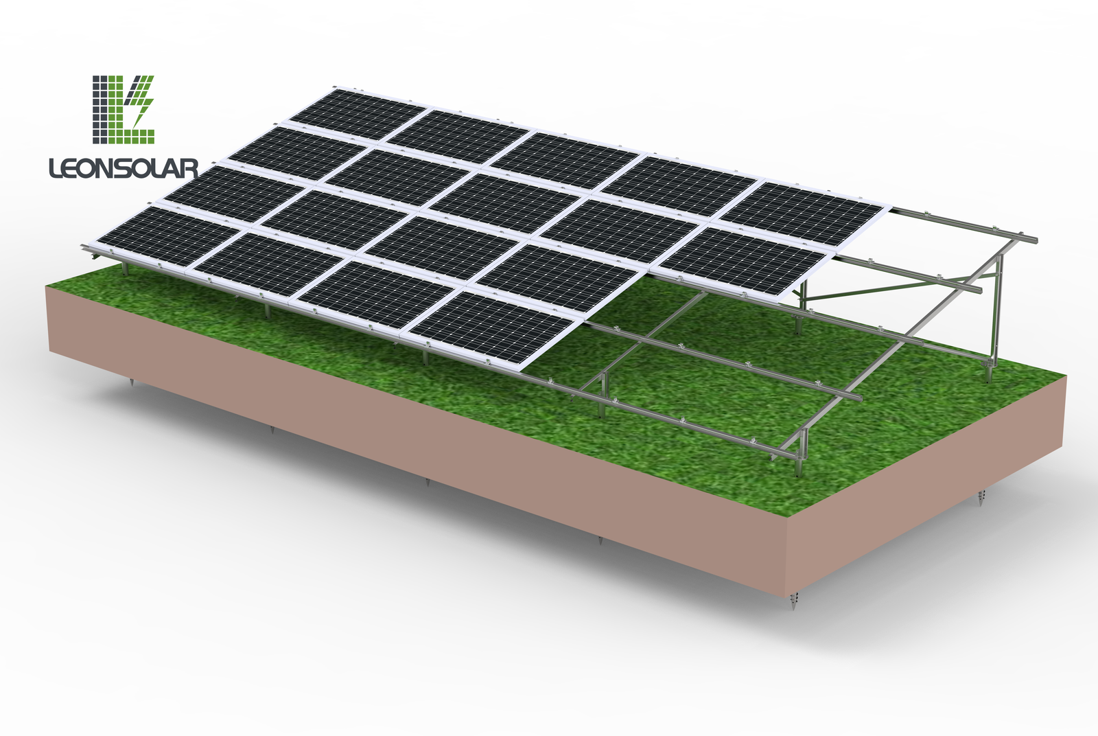 C Shaped Steel Ground PV System