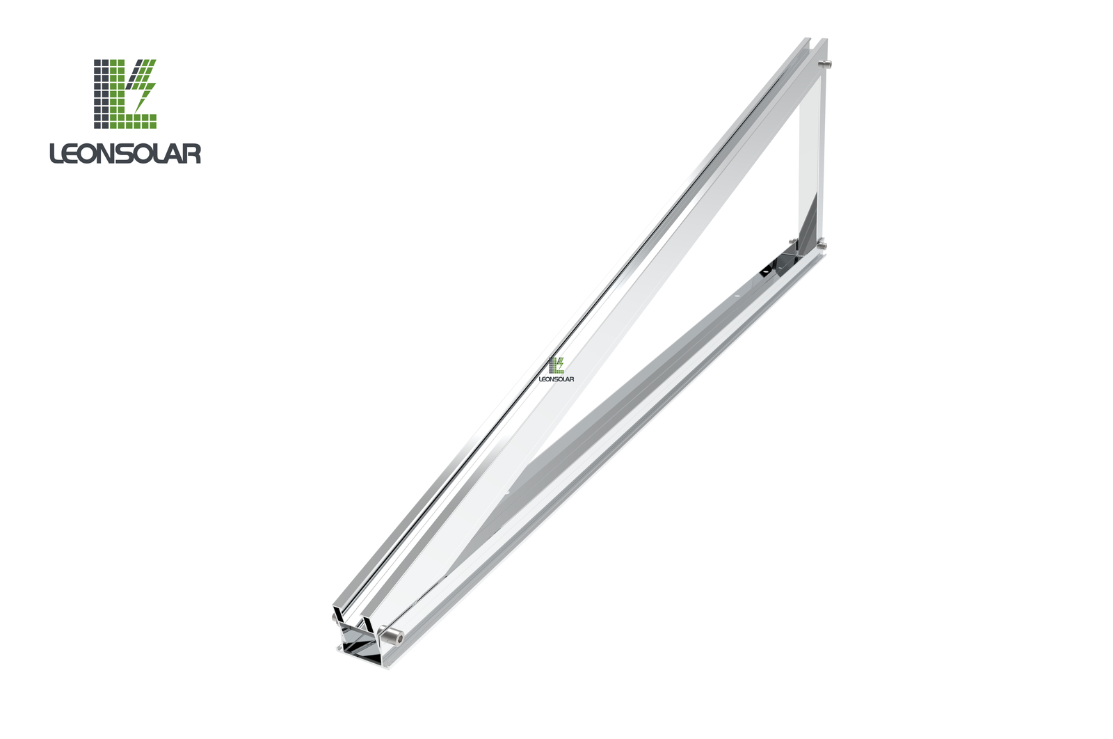 Roof triangular frame solar pv system
