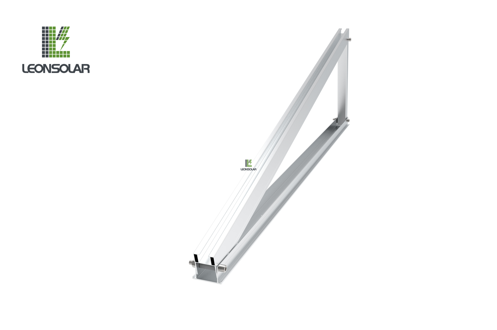 Roof triangular frame solar pv system