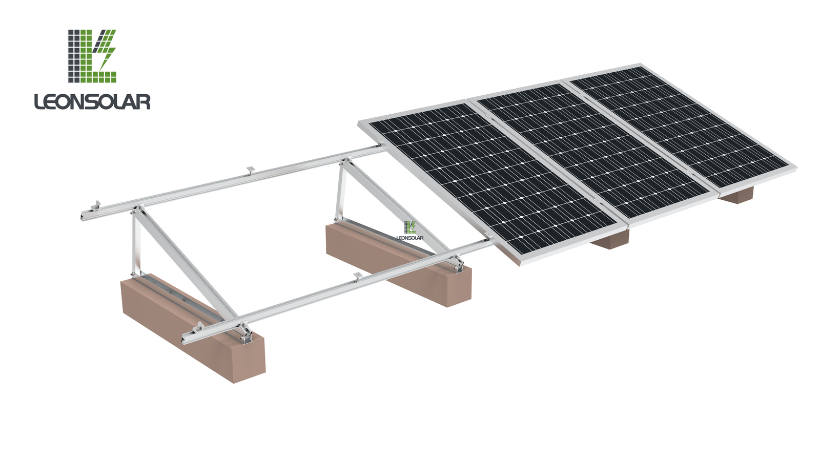 Roof triangular frame solar pv system