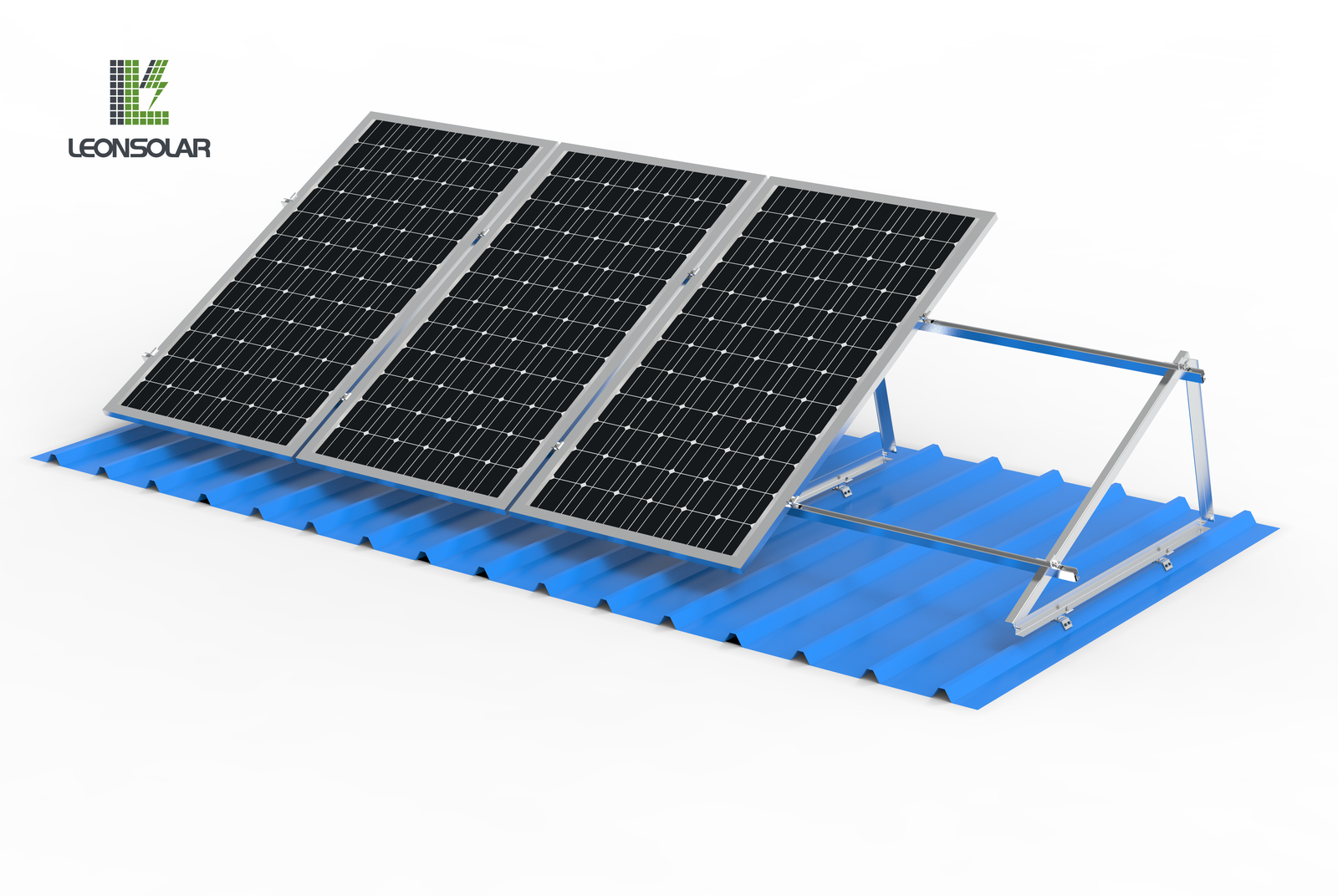 Roof tripod solar pv system