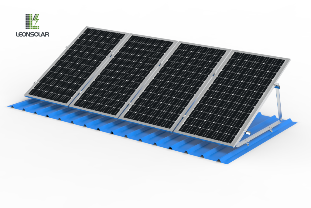 Roof tripod solar pv system