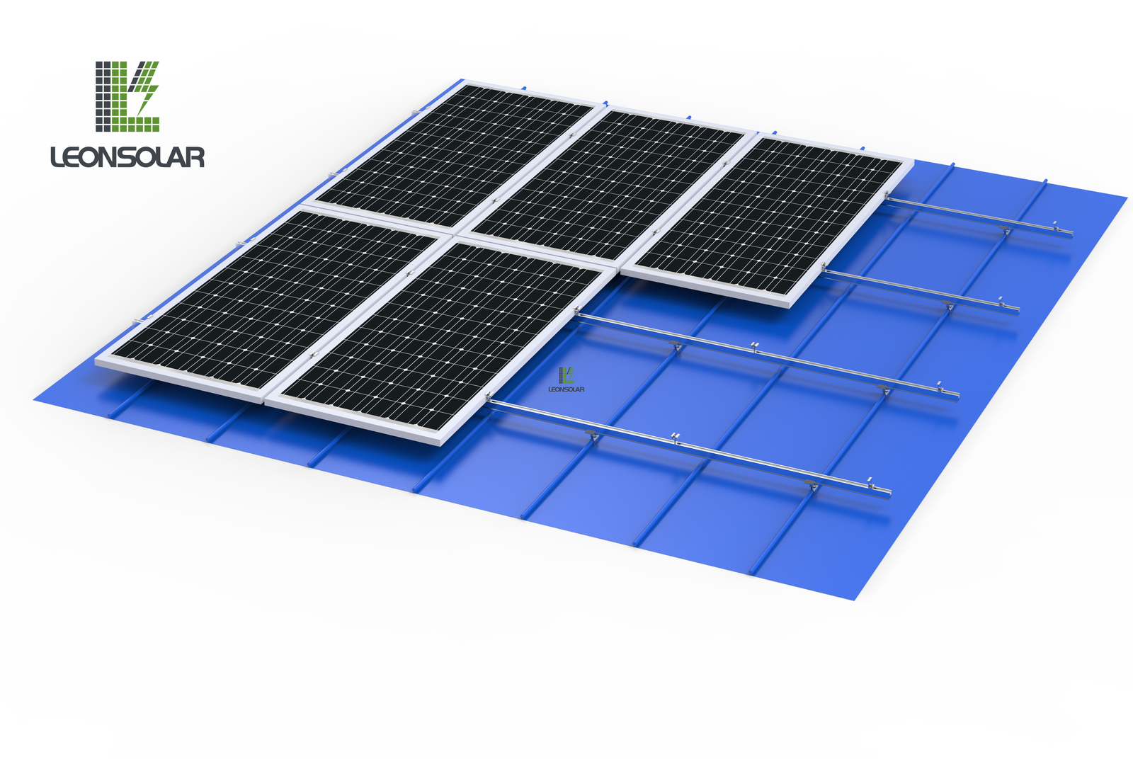 Tin roof H-shaped rail solar pv system